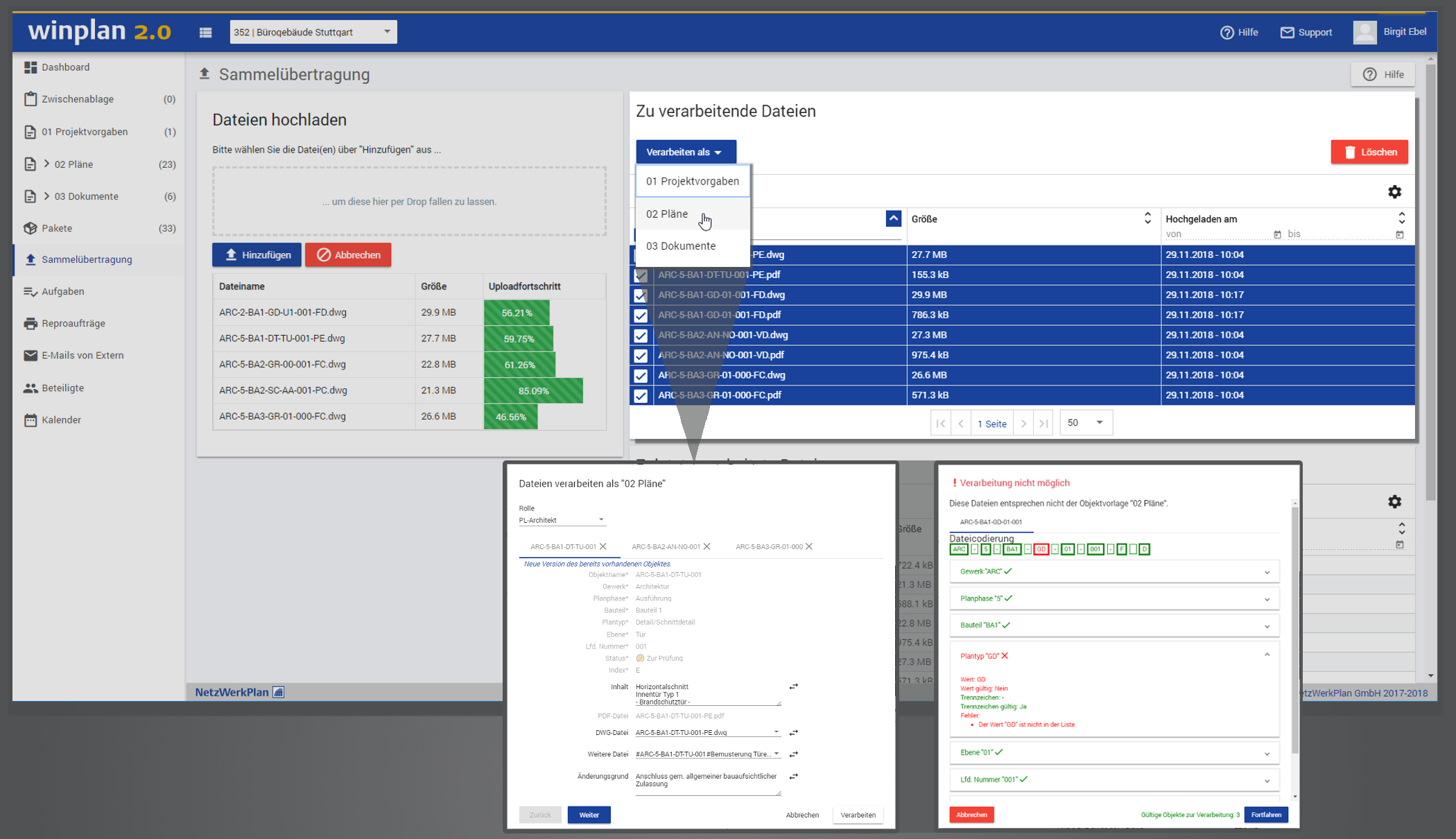 Projektraum winplan 2.0 - Lösungen - NetzWerkPlan